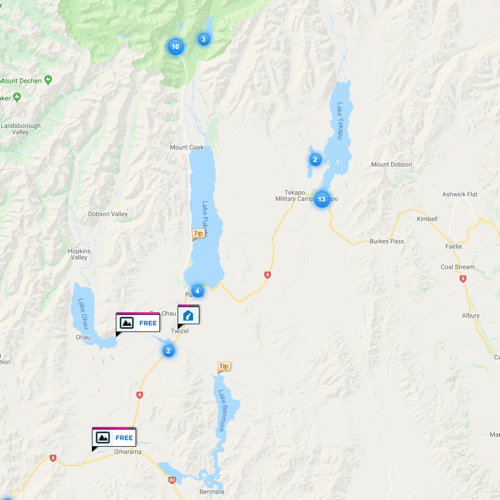 Wildlife Camping Ground - Lake Benmore - Waitaki Valley, Mount Cook ...