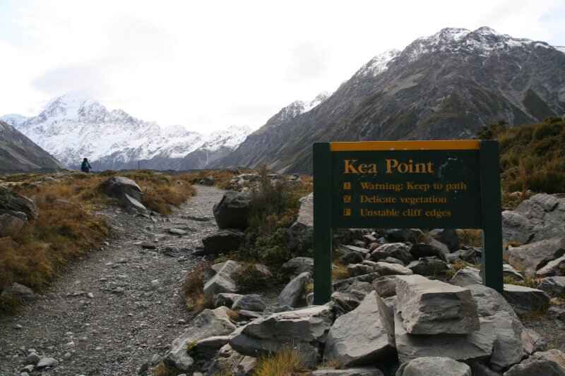 Aoraki/Mount Cook Village walking tracks - Kea Point Walk